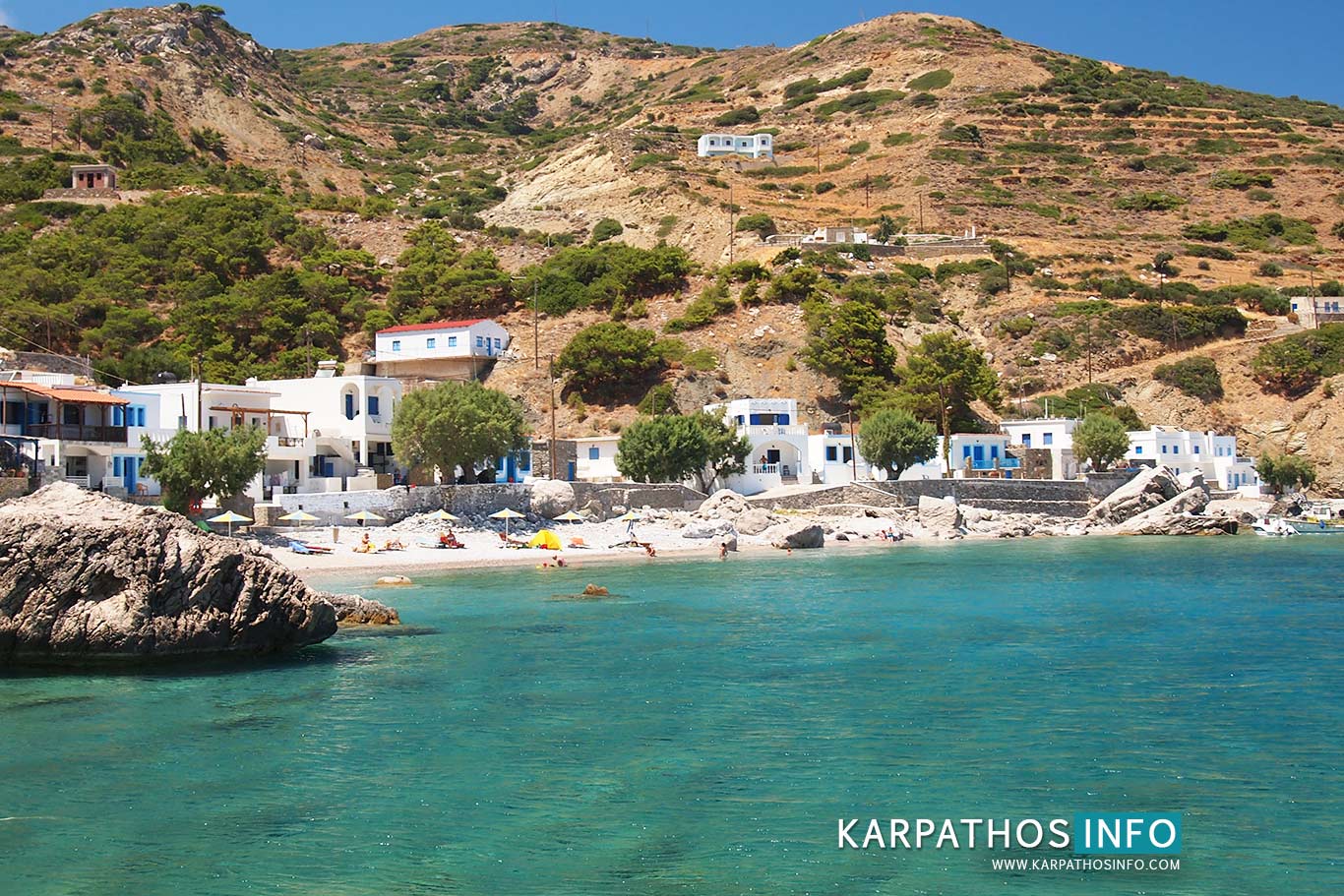 Agios Nikolaos beach of Spoa in Karpathos island