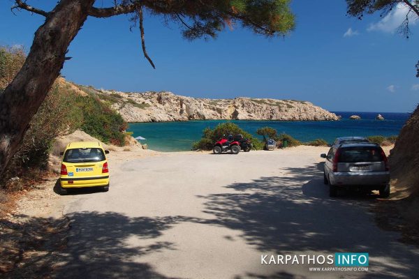 Fokia beach in Amoopi (Lakki) | Karpathos Travel Guide