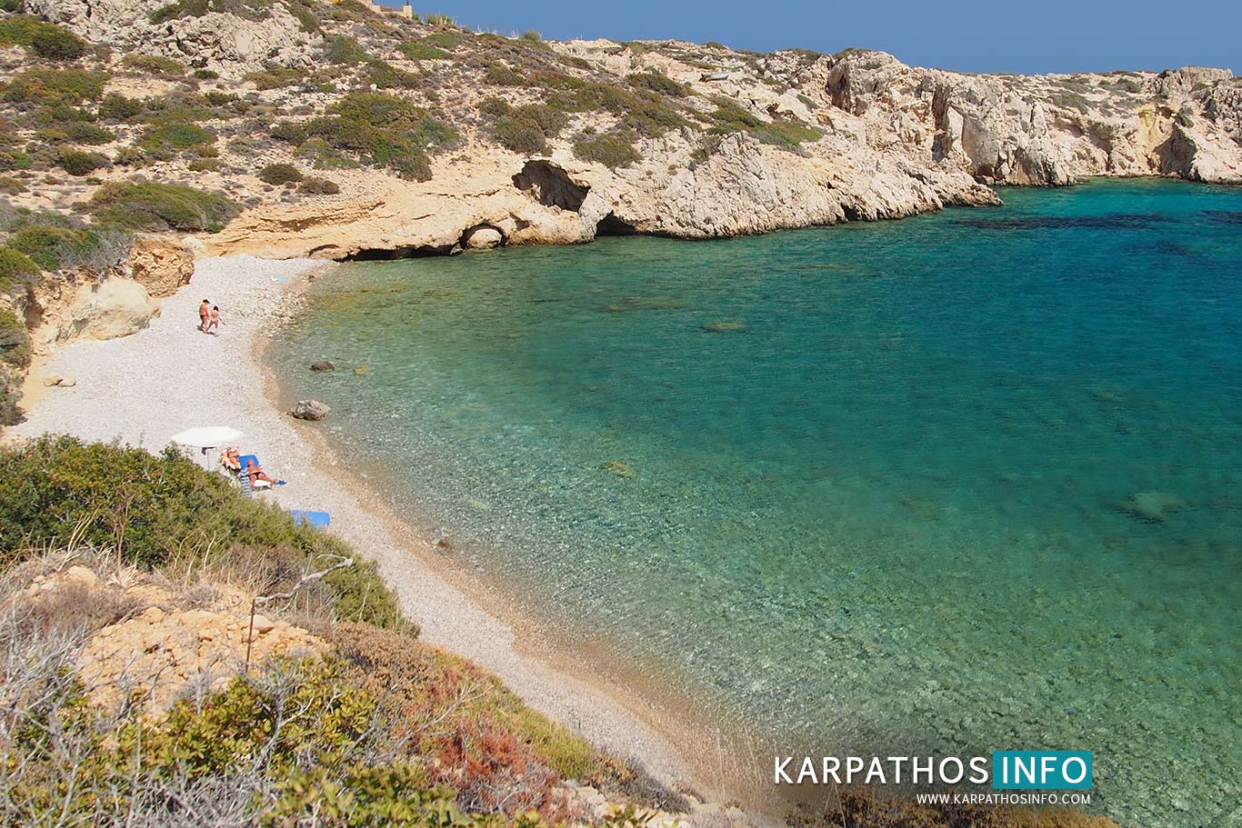 Fokia beach in Amoopi (Lakki) | Karpathos Travel Guide