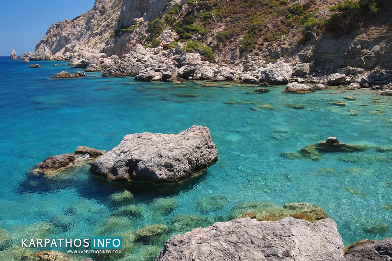 Agios Nikolaos beach of Spoa in Karpathos island