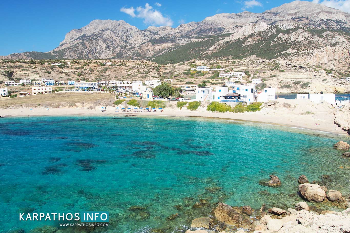 Guide to Kato Lefkos west beach in Karpathos with photos