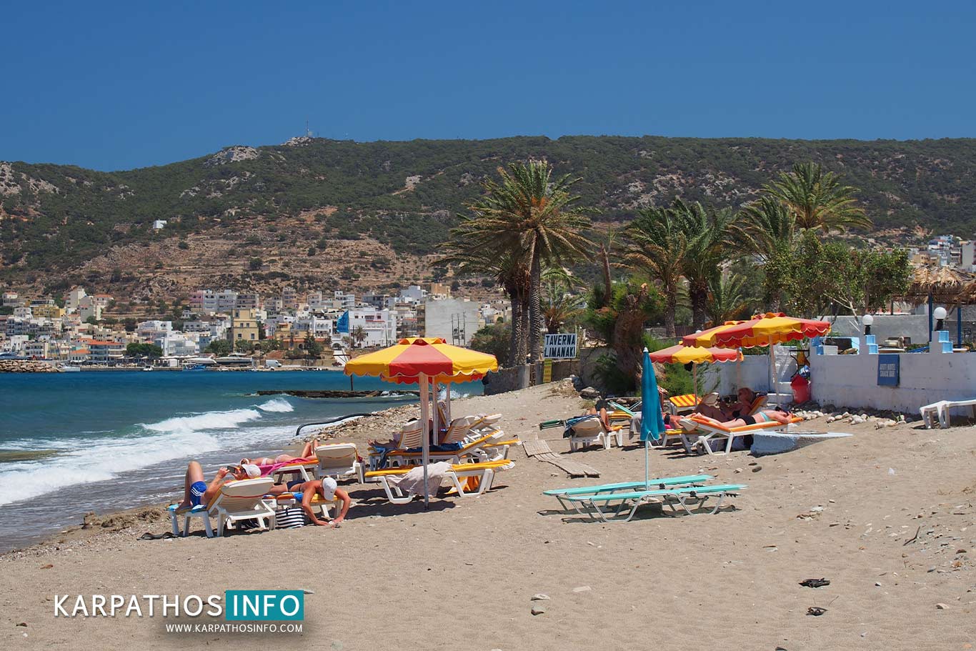 Limniatis beach guide with photos: Pigadia beach info